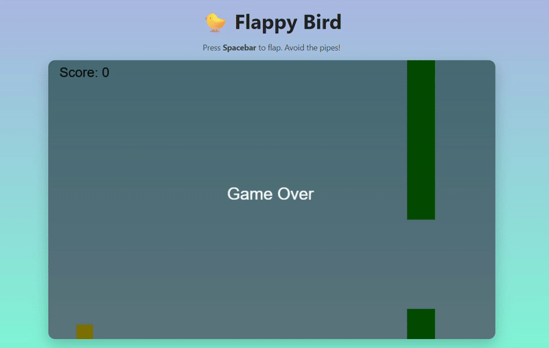 FLAPPY BIRD - 4 Practice Problem in Javascript Projects for Beginners