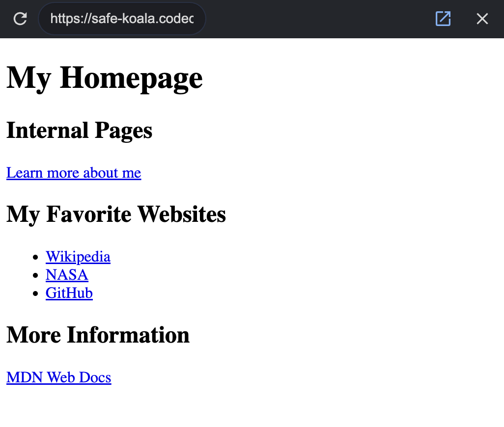 Task - Building a Multi-Page Navigation Hub in HTML