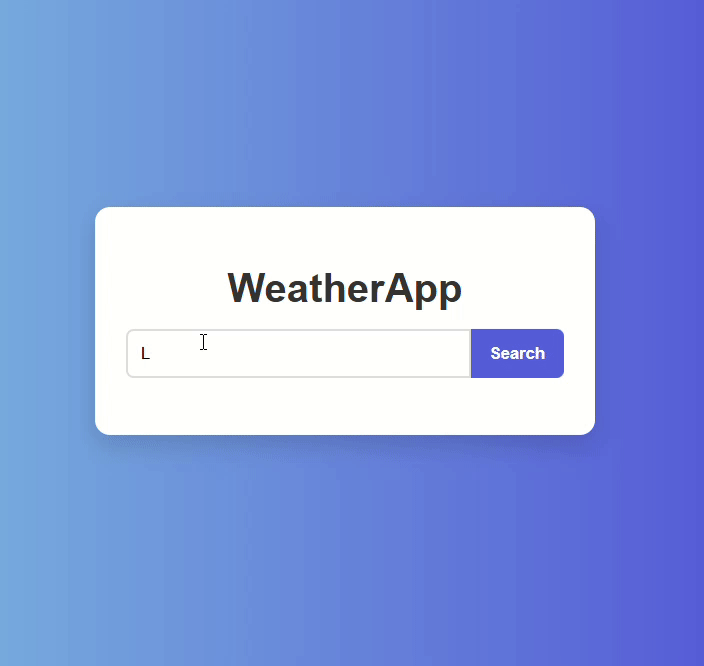 Weather App - 2 Practice Problem in Javascript Projects for Beginners